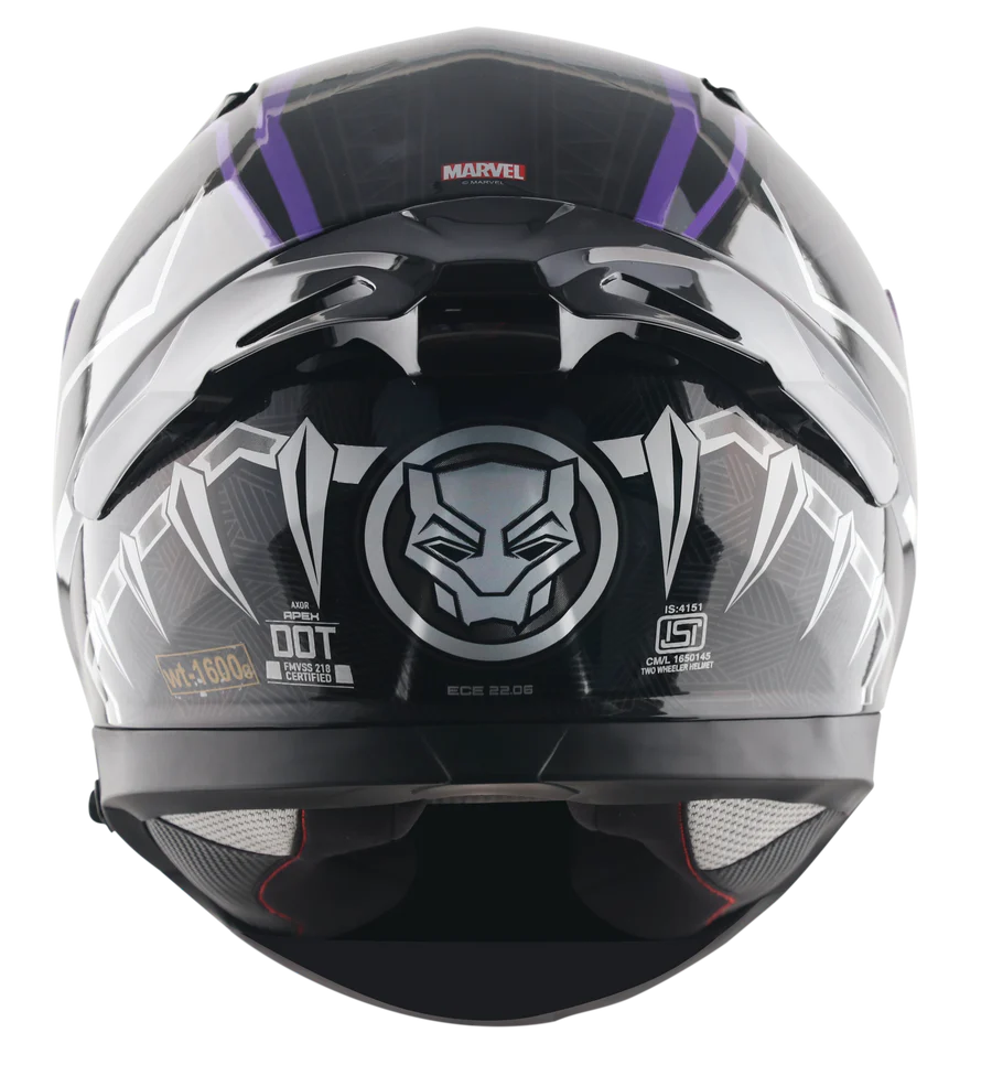 Axor Apex Marvel Black Panther Helmet - Black – MOTO CUSTOMS