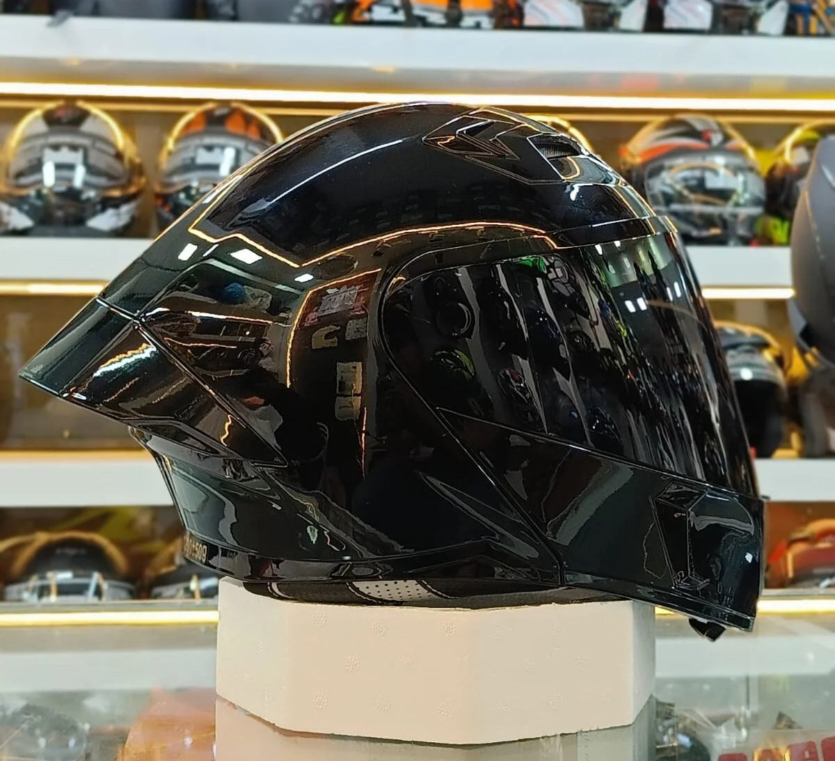 STEELBIRD SBA 20 GLOSS BLACK HELMET – MOTO CUSTOMS